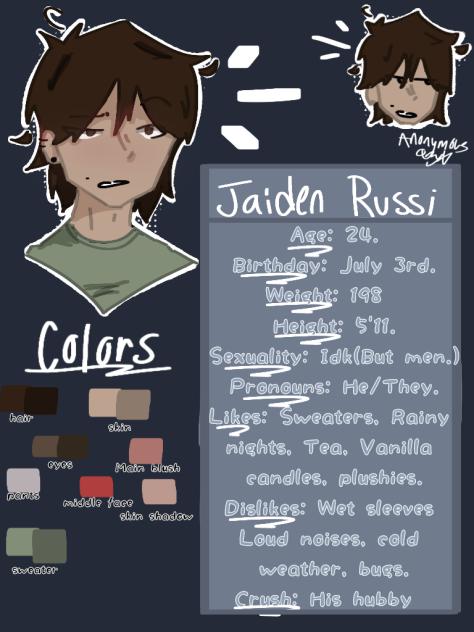 Jaiden character sheet - ibisPaint