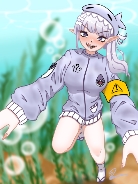 Pearl’s playground 🌊🦈🌱🌱🌱 - ibisPaint