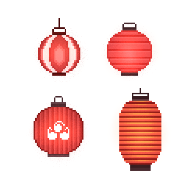 FEST LANTERNS PXL - ibisPaint