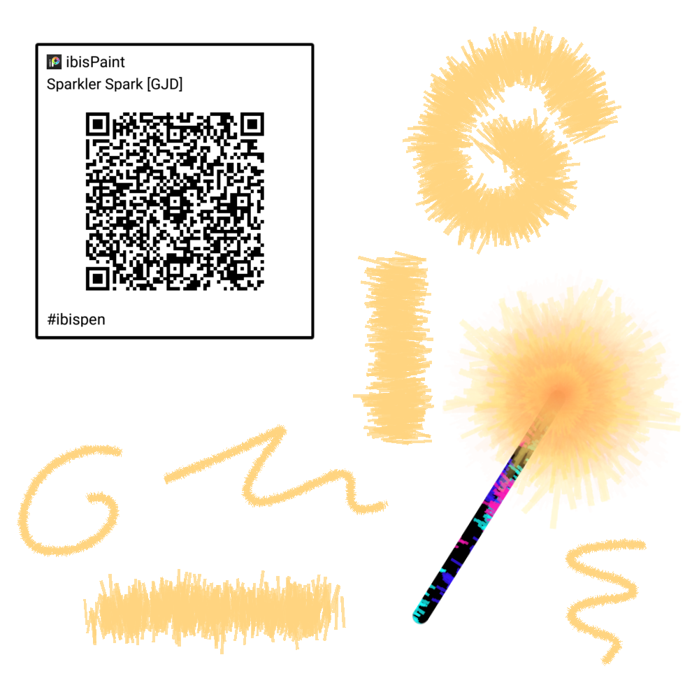 Sparkler Spark Pen Brush - ibisPaint