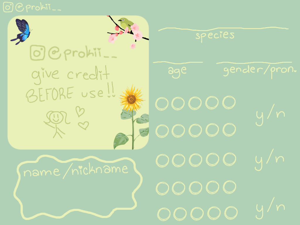 oc template 💞 - ibisPaint