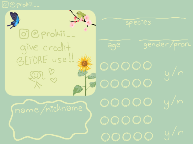 oc template 💞 - ibisPaint