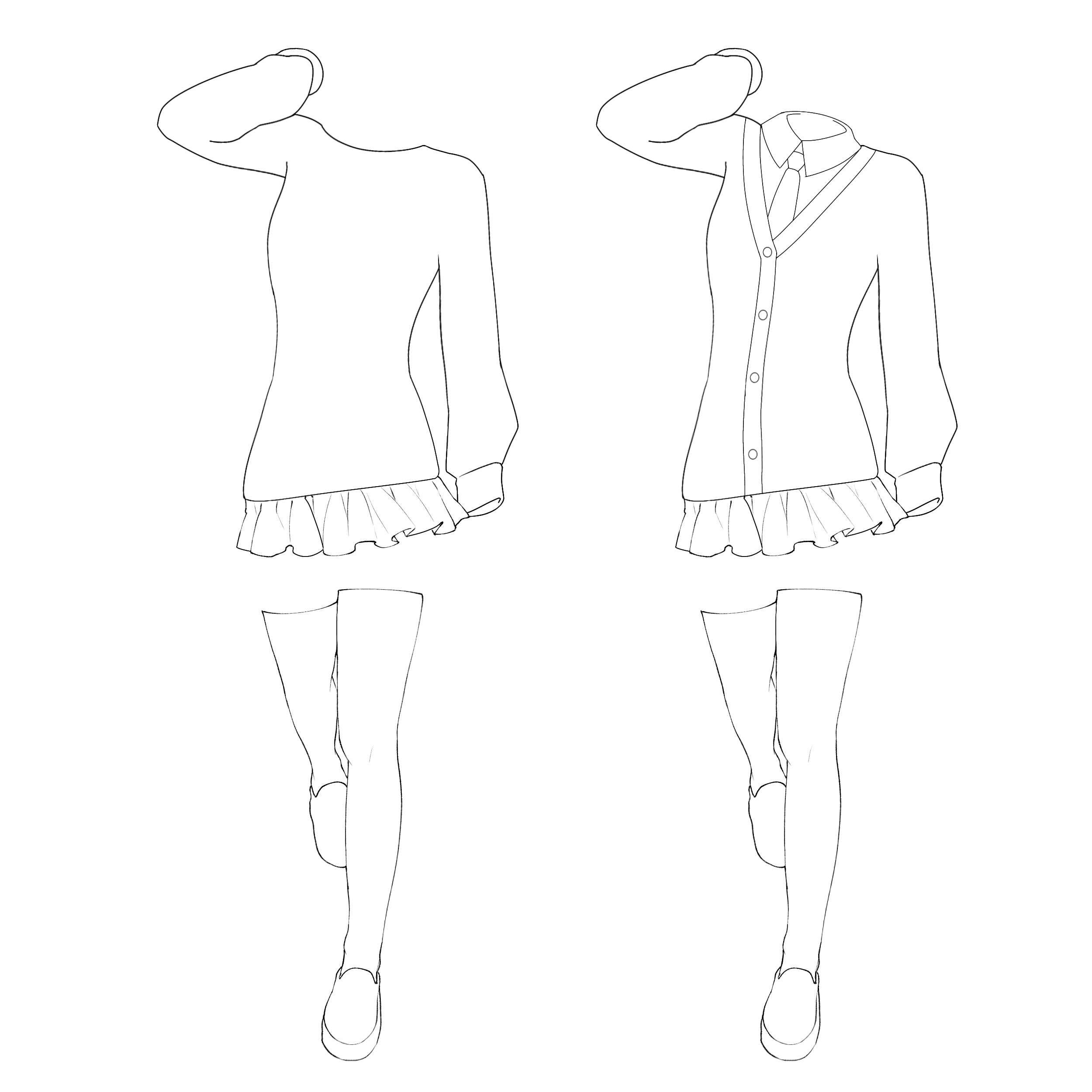 Casual Clothing (Outline) - ibisPaint