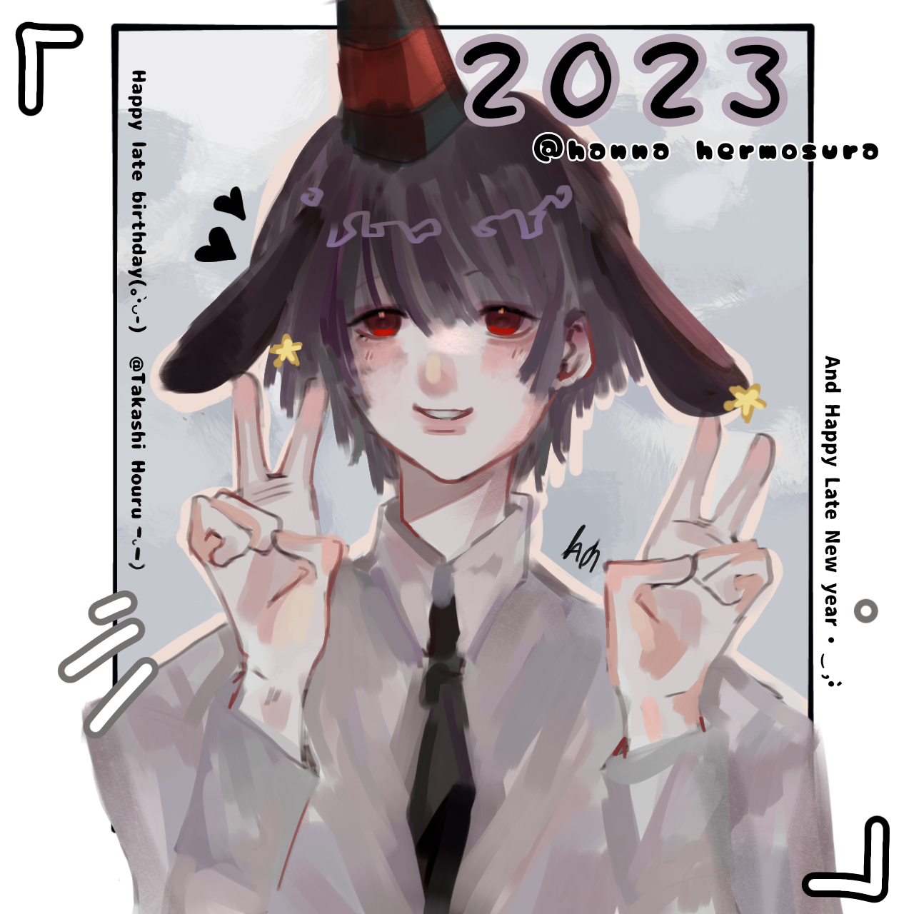 Happy late birthday houru🖤 - ibisPaint