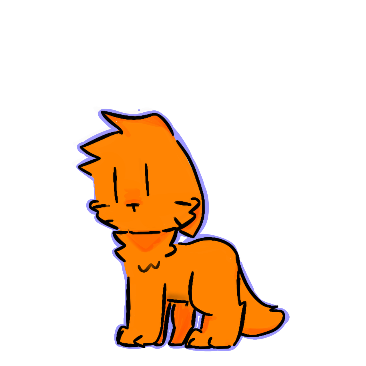 idk orange cat - ibisPaint