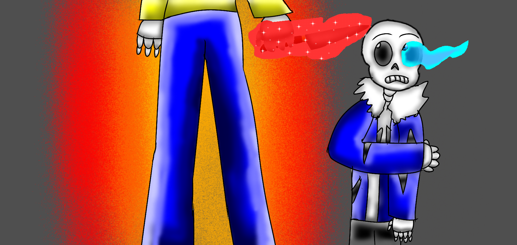 Evil Clara vs Sans - ibisPaint
