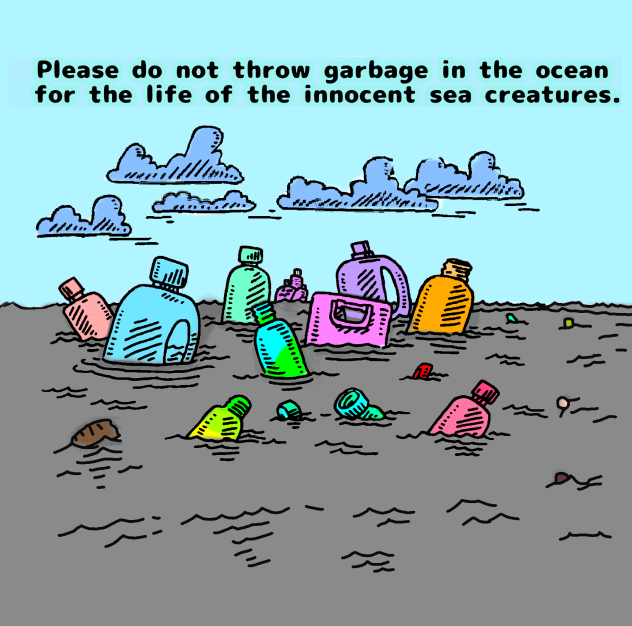 Water pollution - ibisPaint