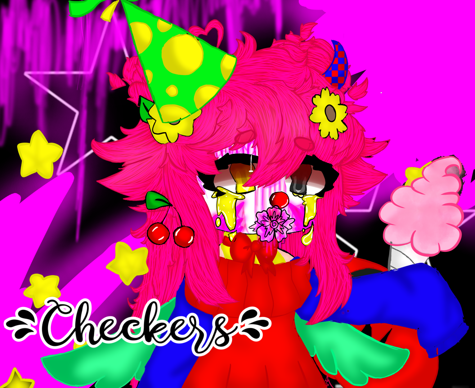 Checkers the clown - ibisPaint