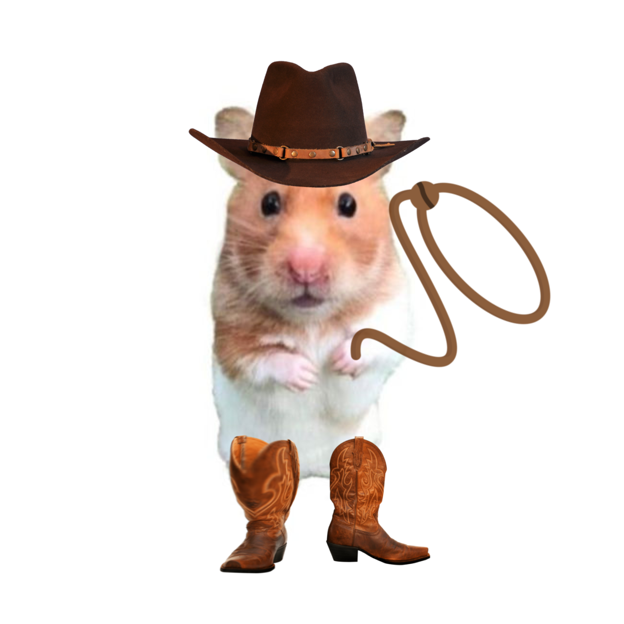 cowboy hamster - ibisPaint