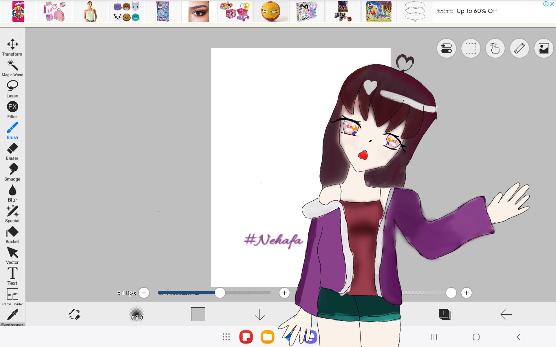 I got out of the Canvas - ibisPaint