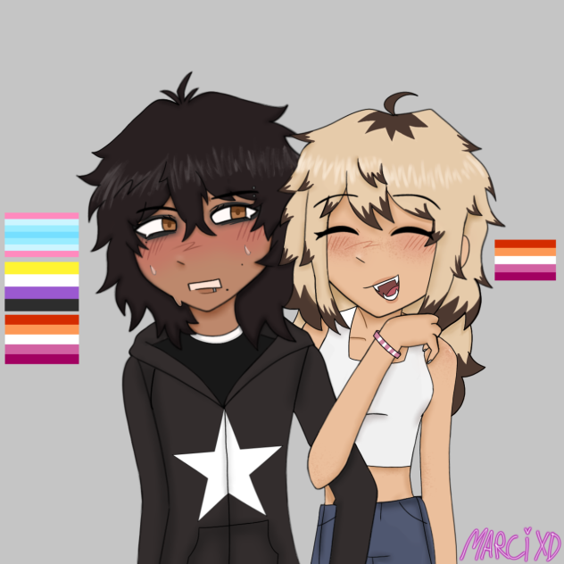 Asher and Cori (ocs) - ibisPaint