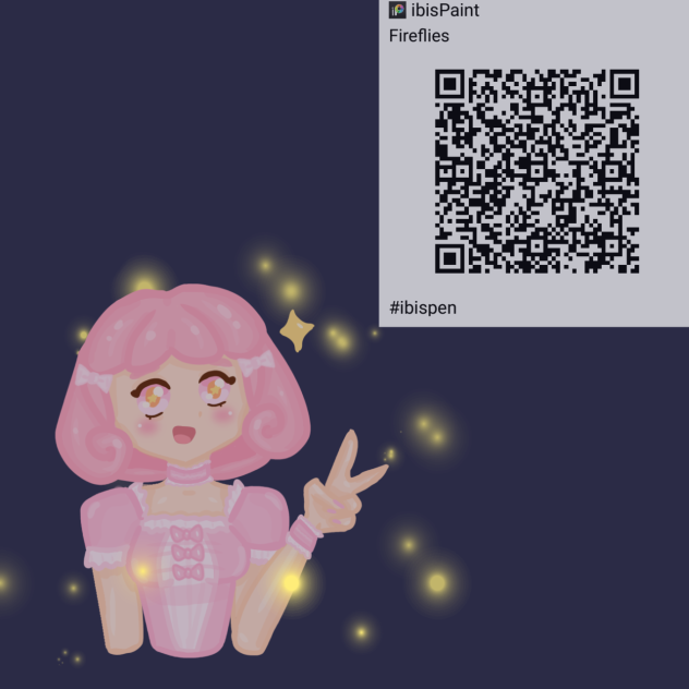 Fireflies brush - ibisPaint