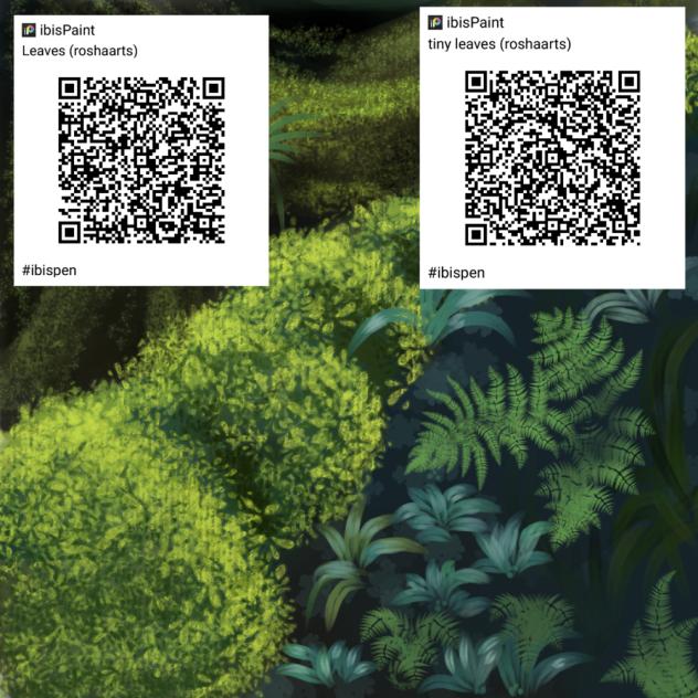 leaves brushes - ibisPaint