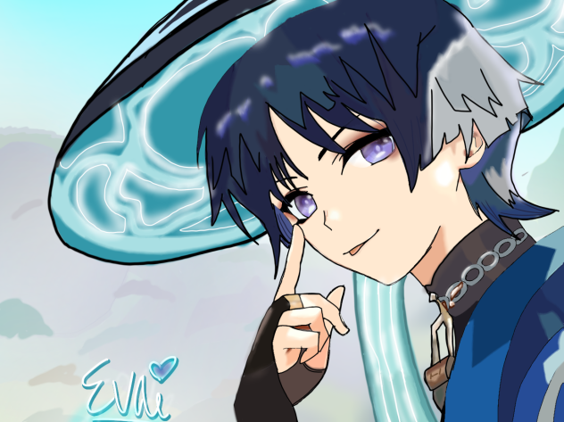 Wanderer Genshin - ibisPaint