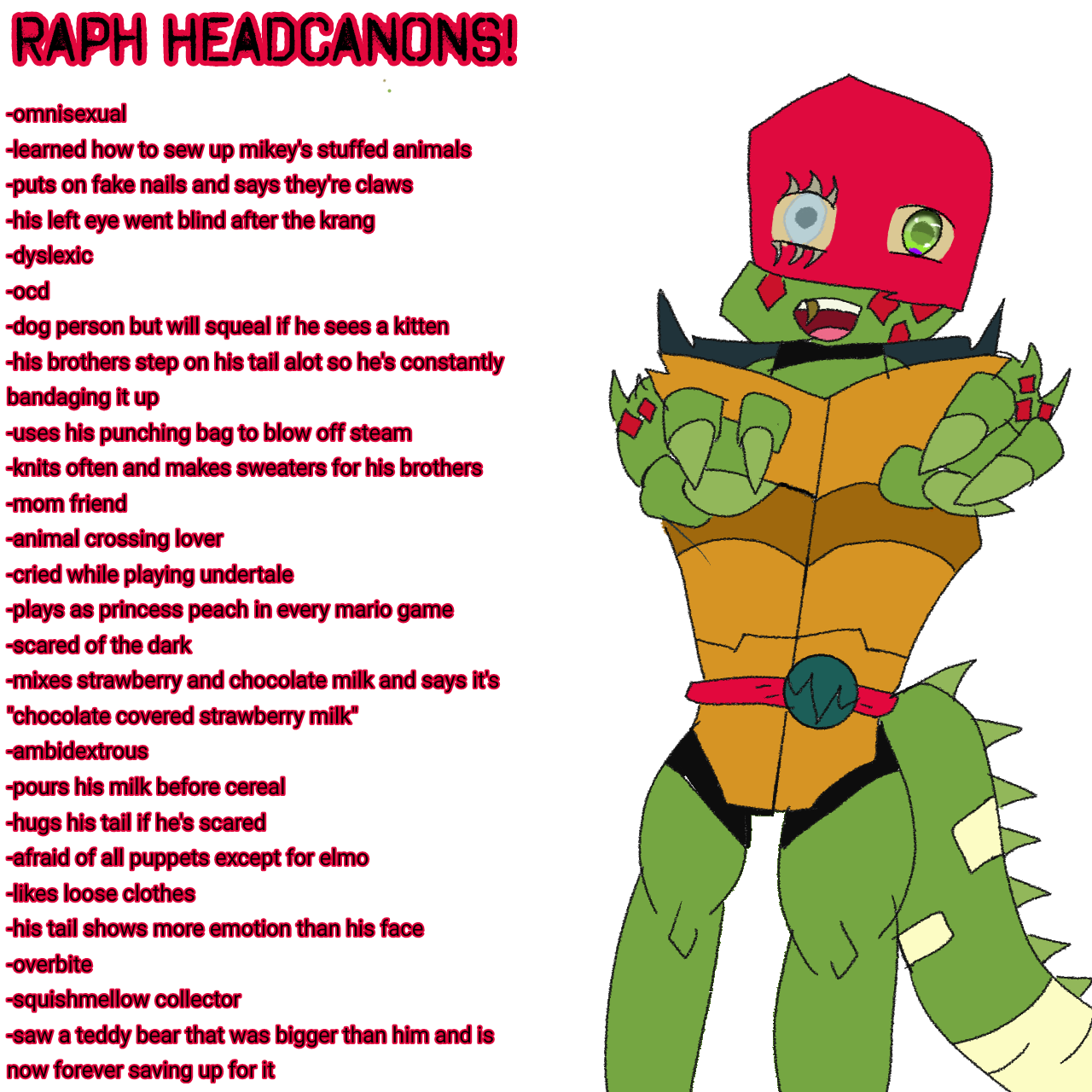 Raph Headcanons! - ibisPaint