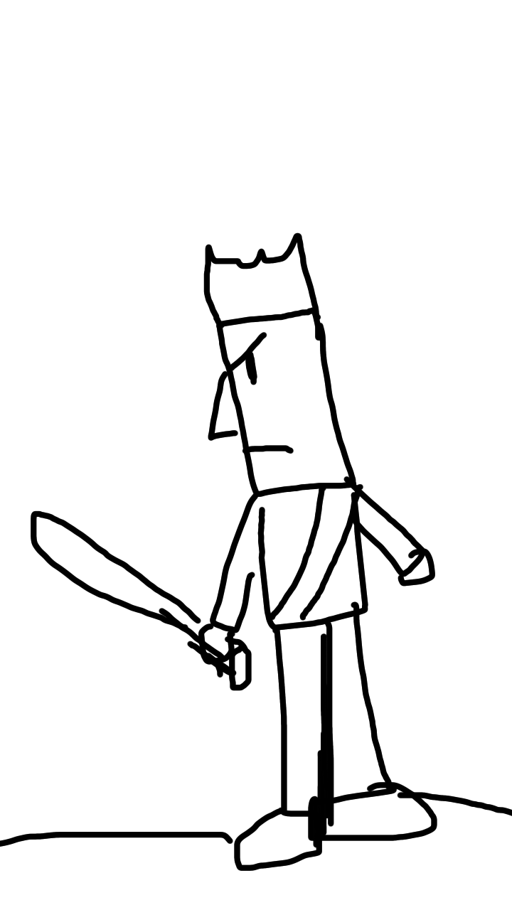Angry Guard with a Baton - ibisPaint
