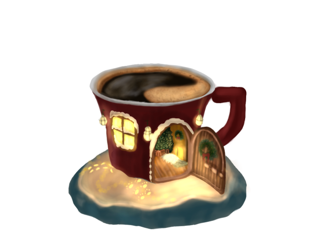 Coffee fairy house - ibisPaint