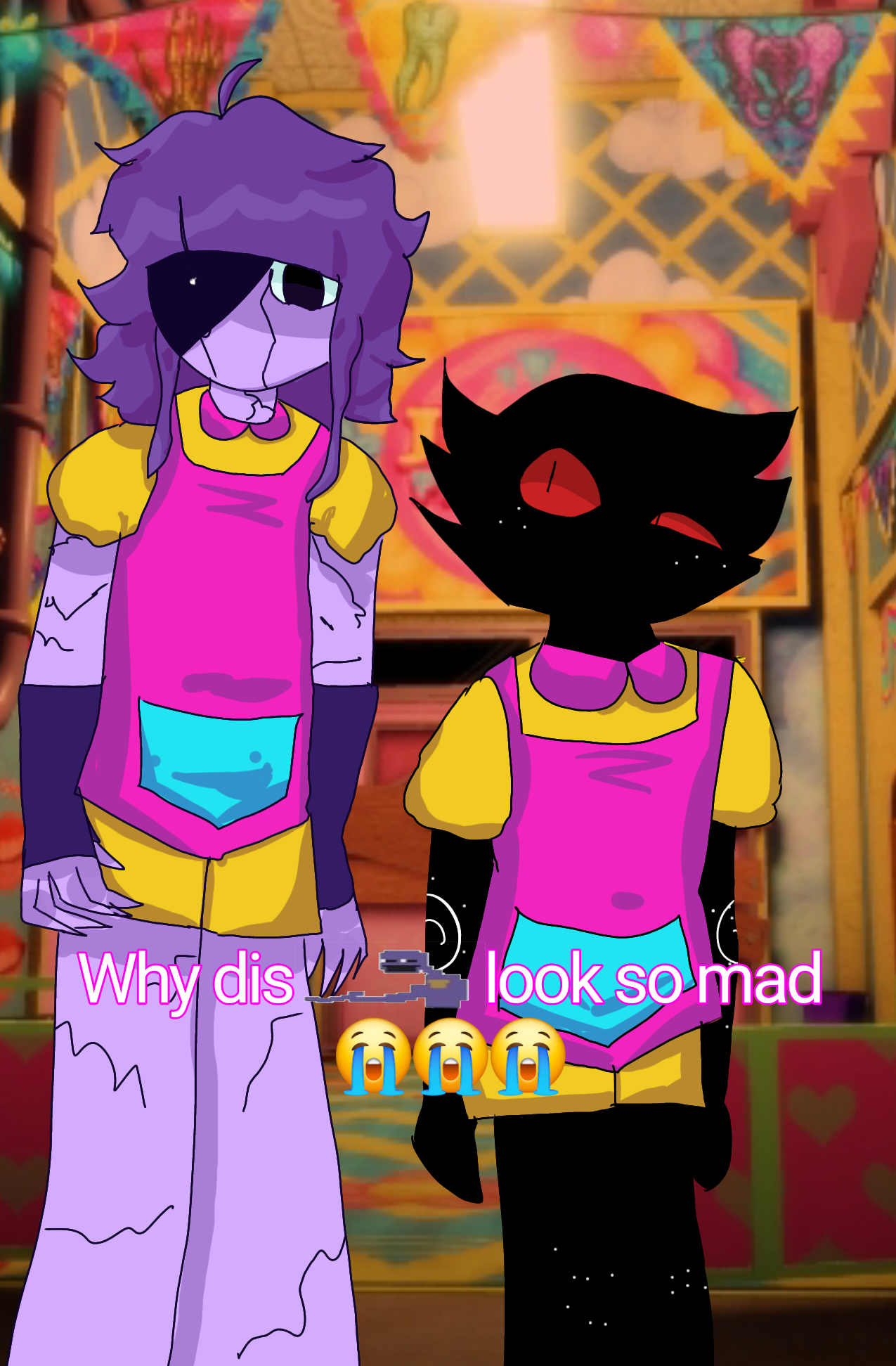 'Why dis 🟣 look so mad' - ibisPaint