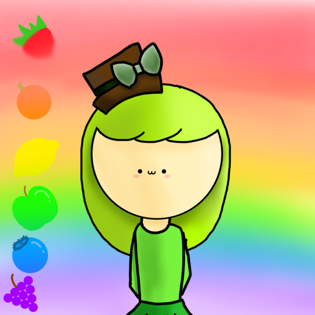 Fruit people green apple - ibisPaint
