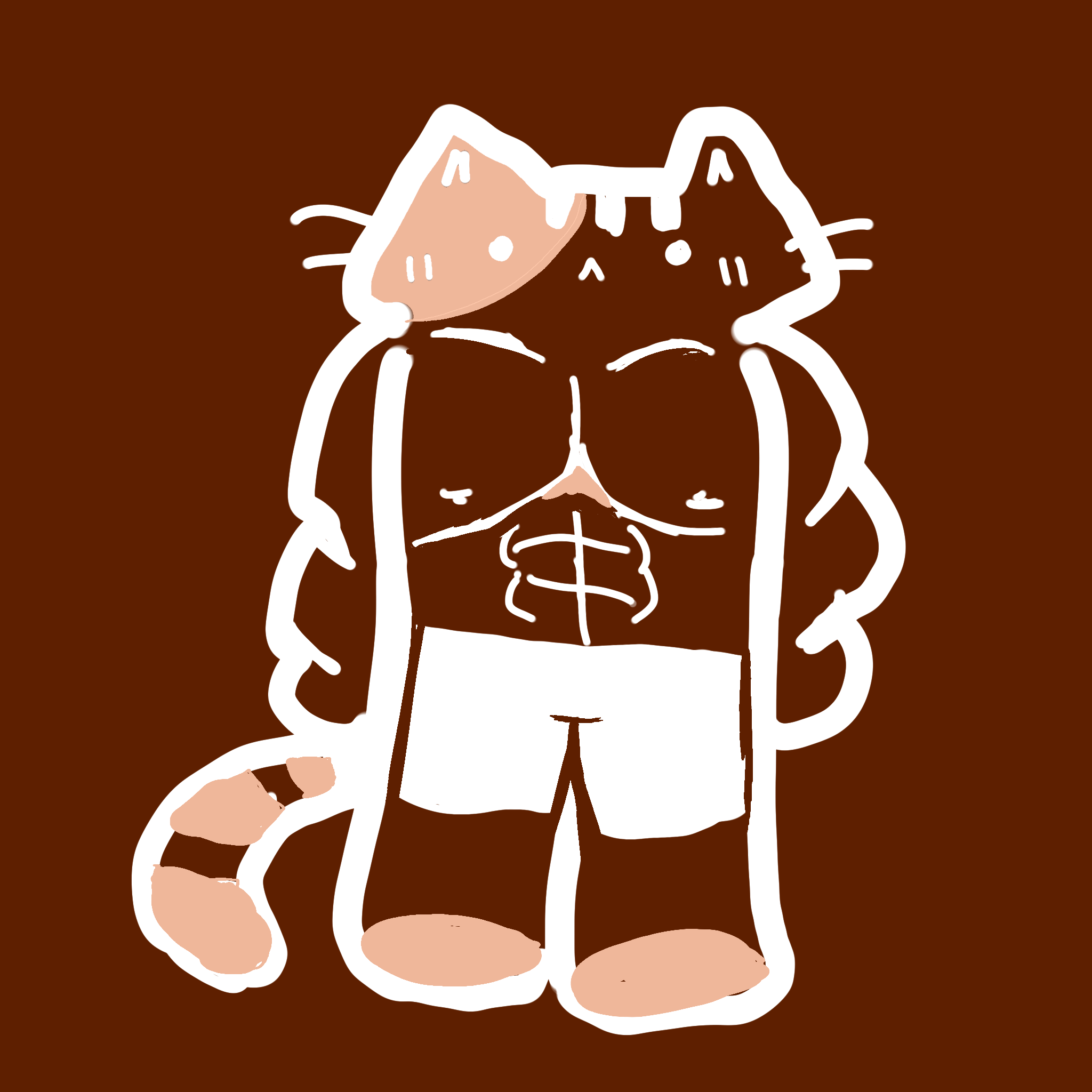 Silly lil buff kitty - ibisPaint