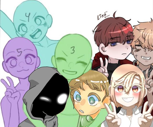 Friendly Group photo collab - ibisPaint