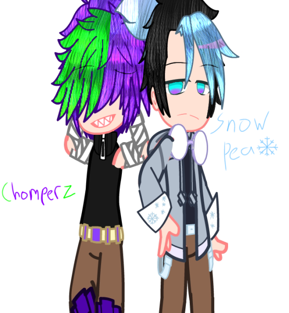 Snowpea X Chompers PvZ - ibisPaint