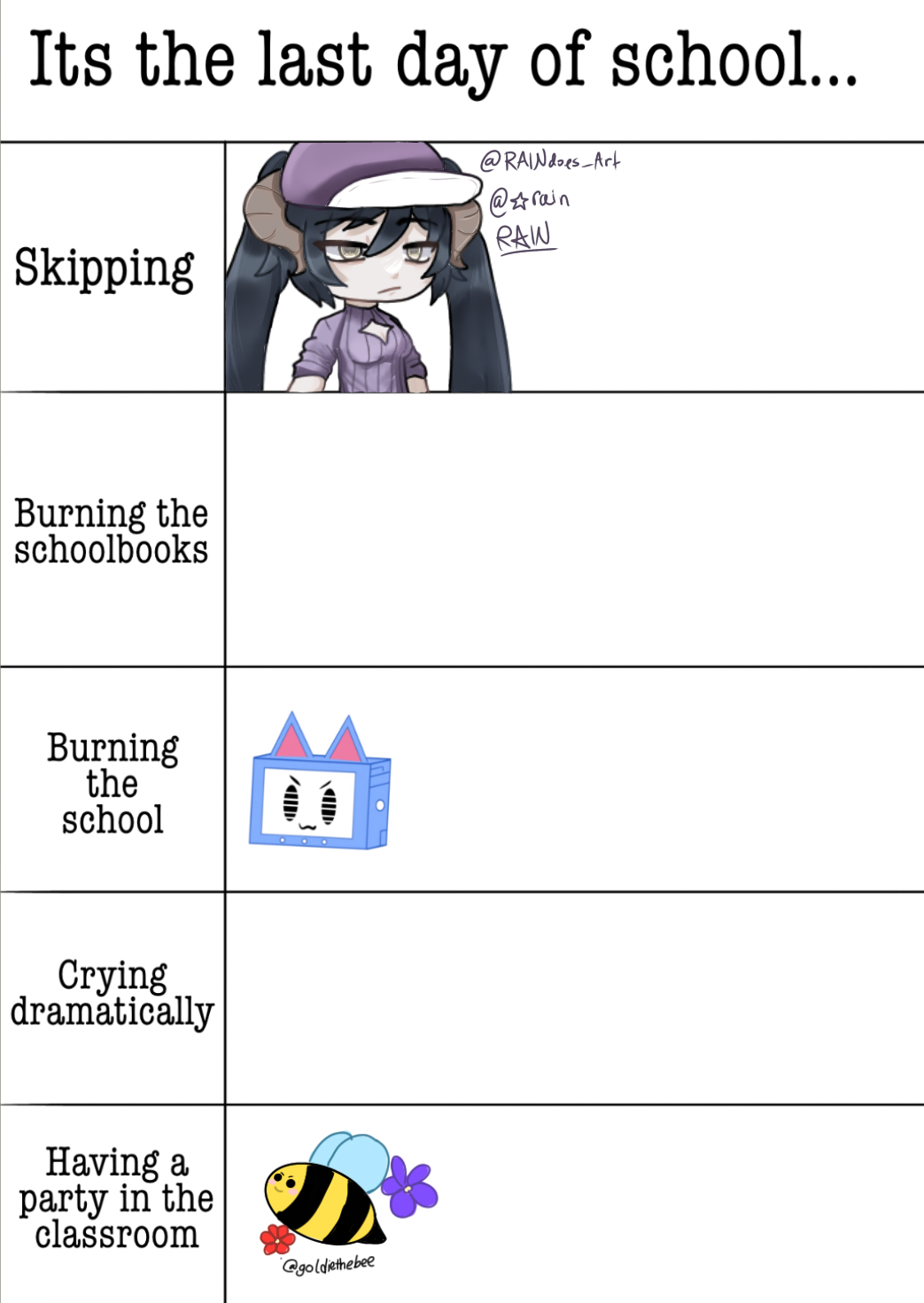 LAST DAY OF SCHOOL COLLAB - ibisPaint