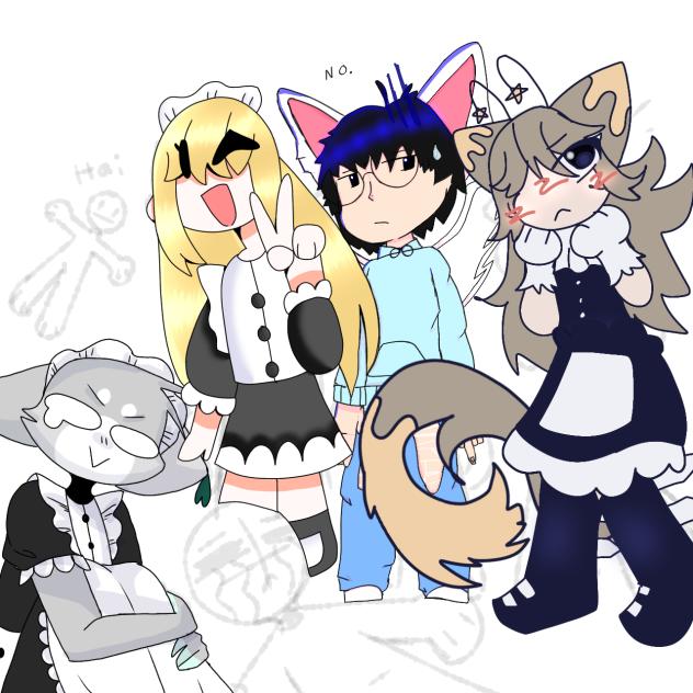 Maid dress collab - ibisPaint
