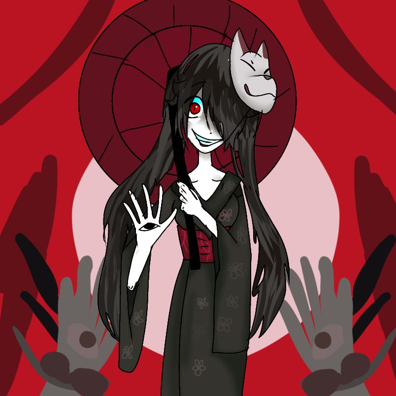 the spider and the kitsune-like lion - ibisPaint
