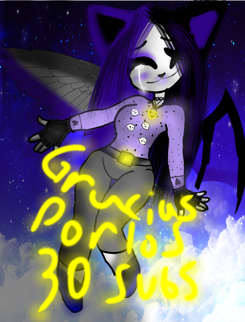 dibujo por los 30 subs OuX - ibisPaint