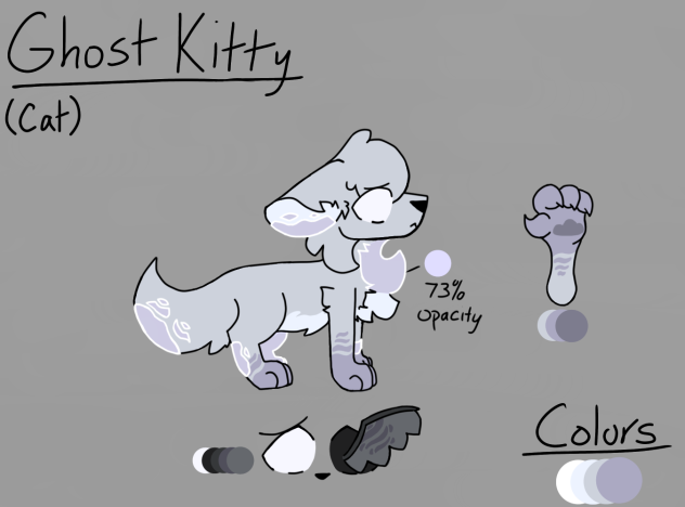 Ghost Kitty - DT - ibisPaint