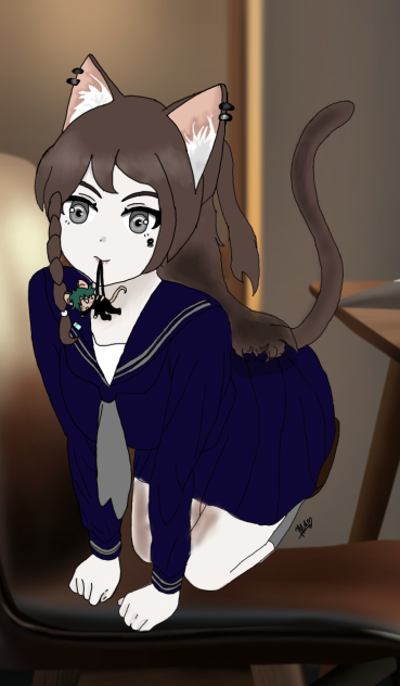 Cute kitty girl - ibisPaint