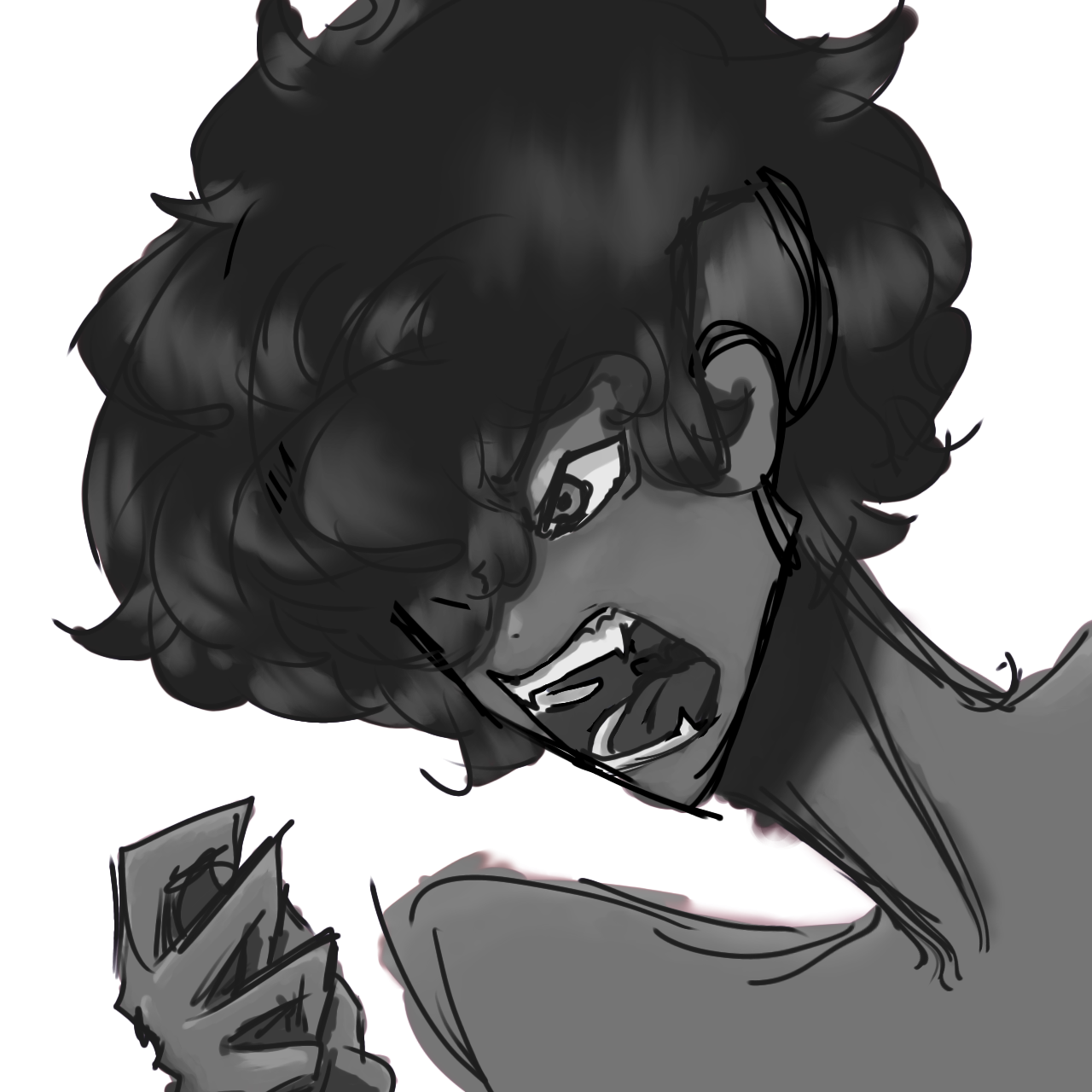 drawing grayscale 2 - ibisPaint