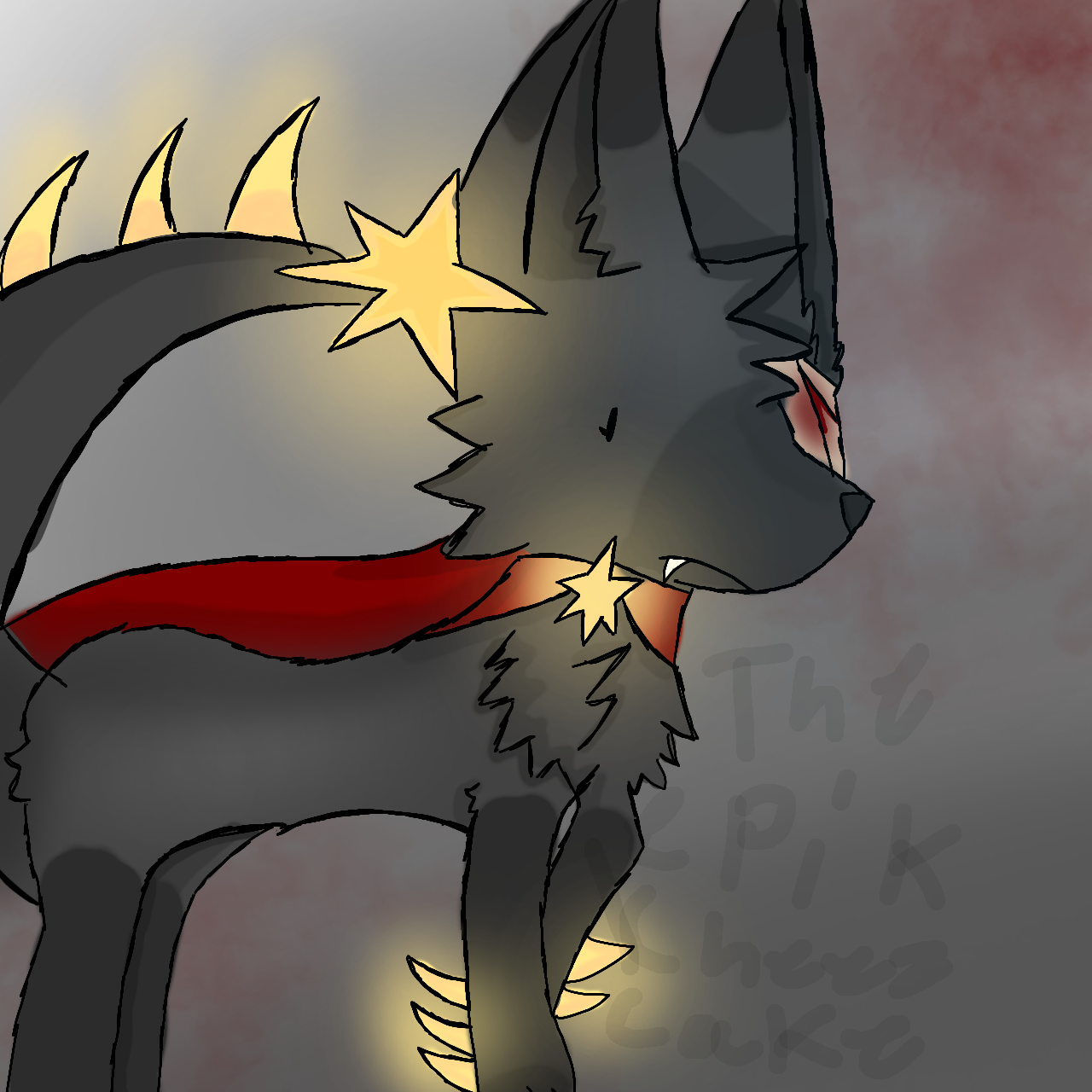 Edgy emo wolf real no fake - ibisPaint