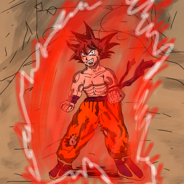 Kaioken Goku - ibisPaint