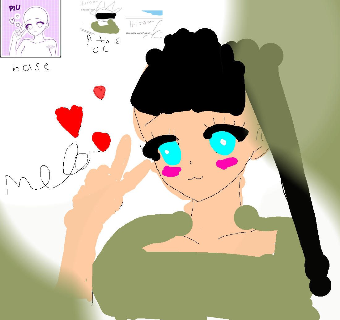 MY OC IF SHE WAS HUMAN finger art - ibisPaint