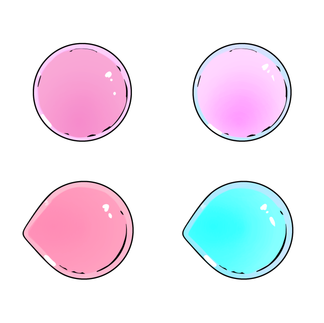 Bubblegum bubble-Retro - ibisPaint