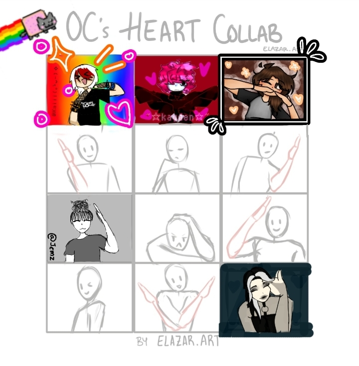 oc heart colab - ibisPaint