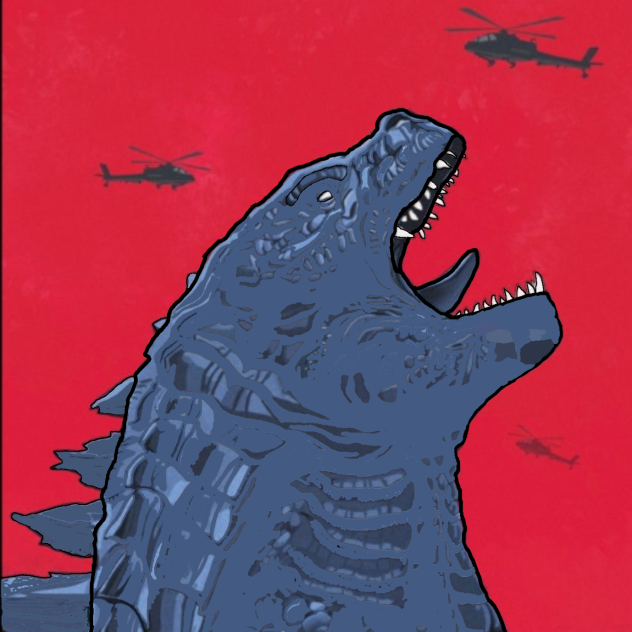 godzilla roaring - ibisPaint