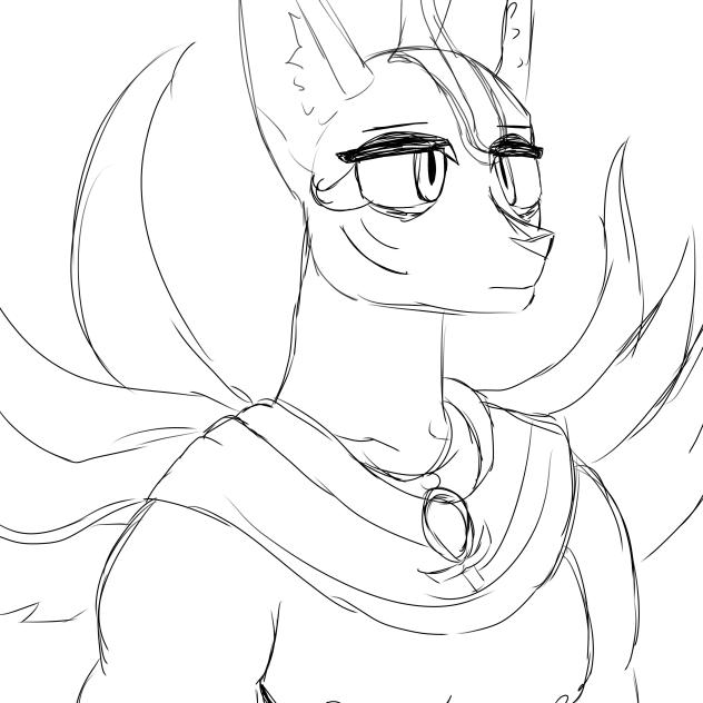 Anubis sketch - ibisPaint