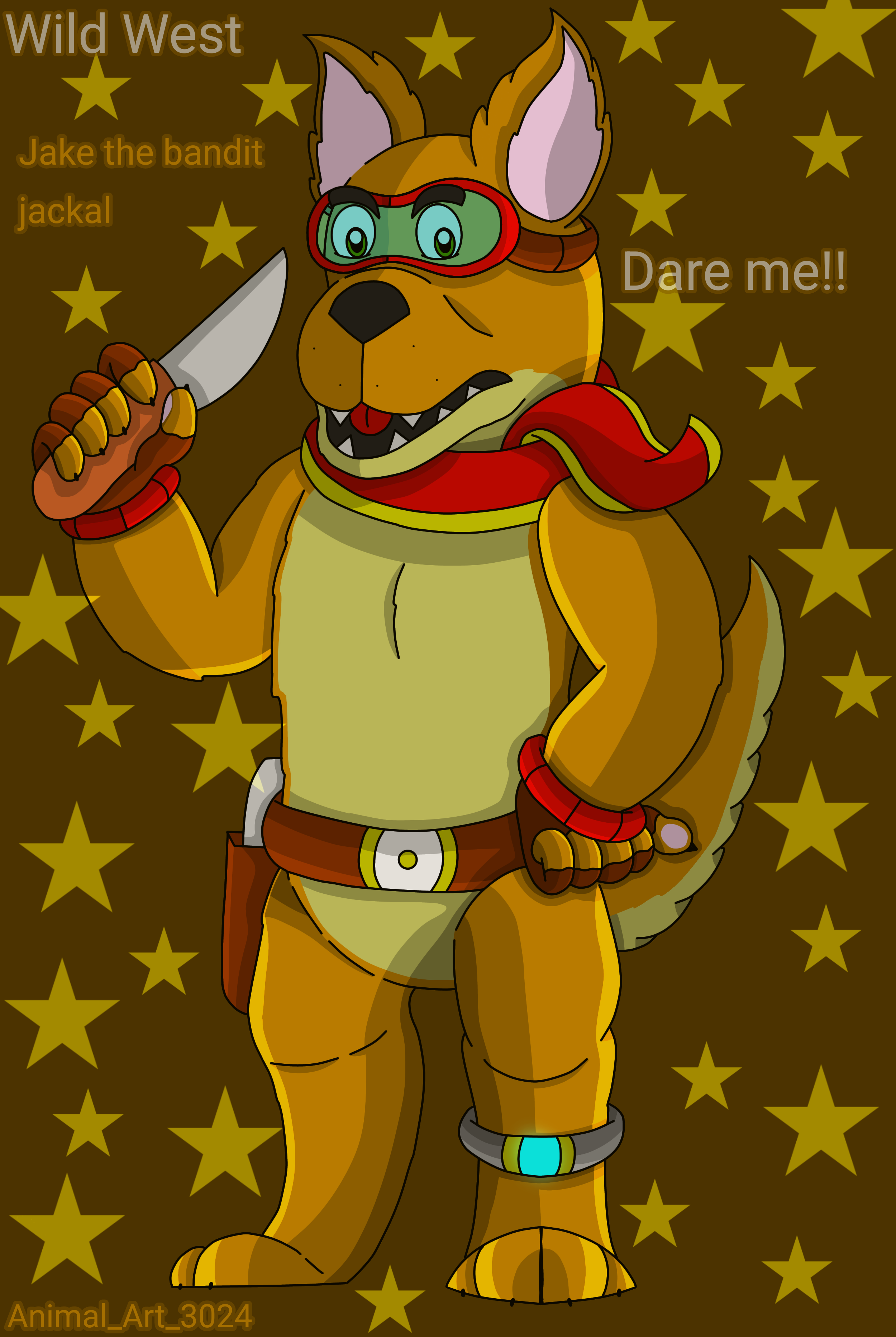 Jake the bandit jackal - ibisPaint