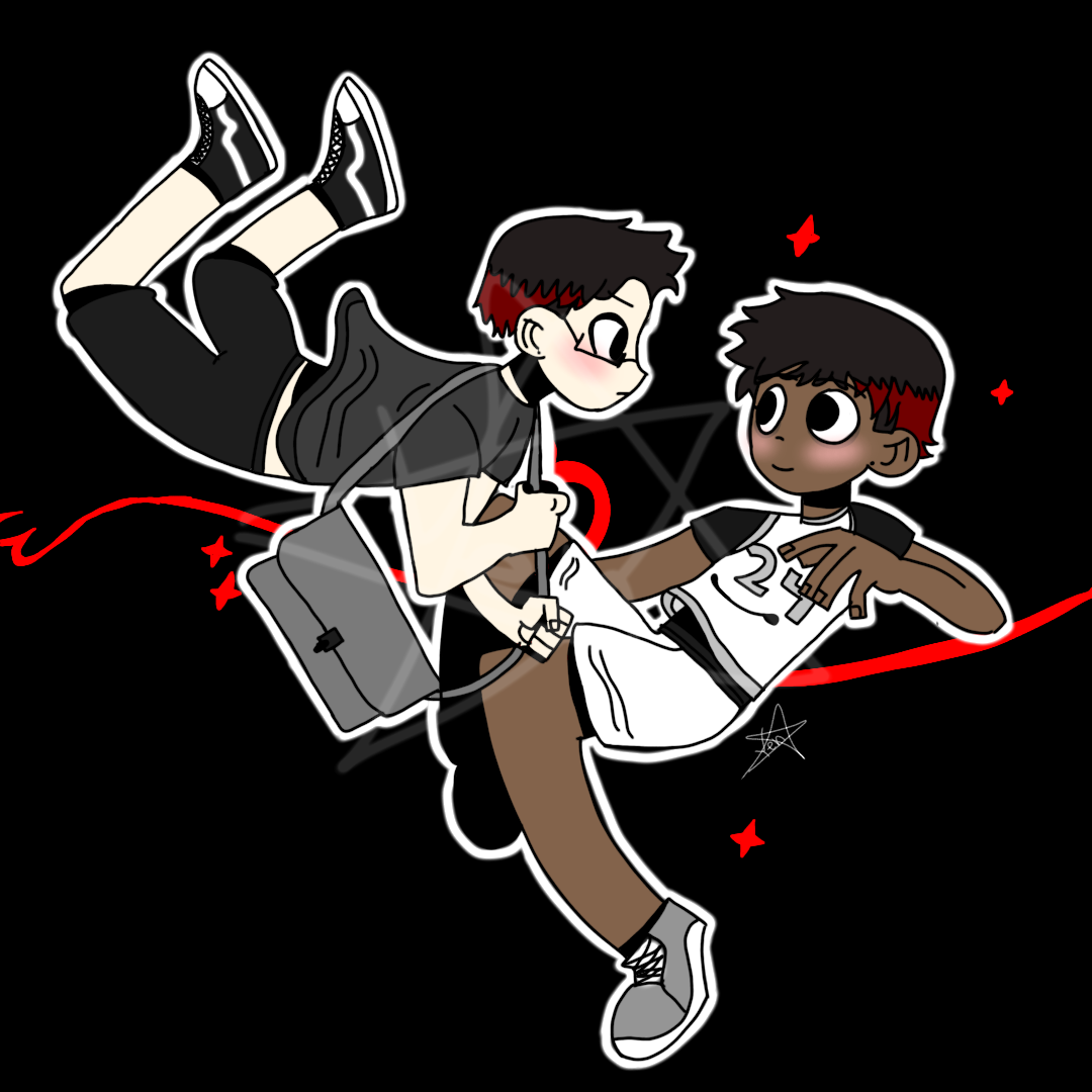 My bf and me in scott pilgrim stylw - ibisPaint