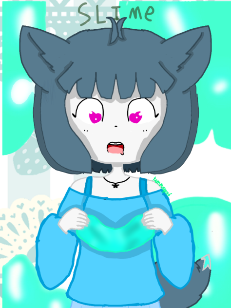 girl with slime - ibisPaint