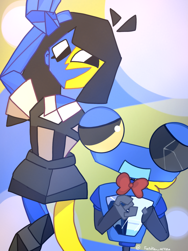 Ena & frogbot - ibisPaint