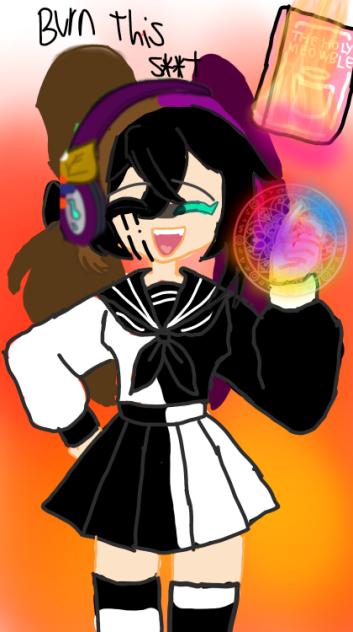 I burn the Holy Meowble Book - ibisPaint