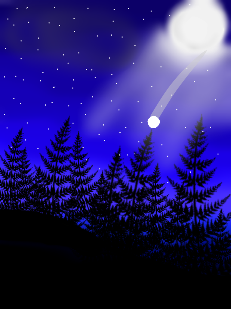 dark forest🌿🌌 - ibisPaint