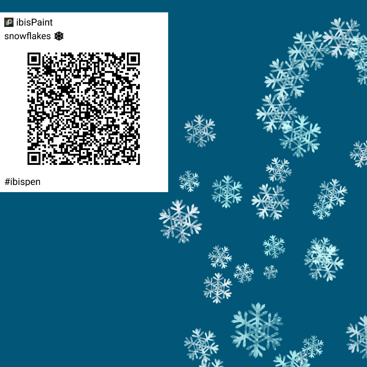 snowflakes brush - ibisPaint