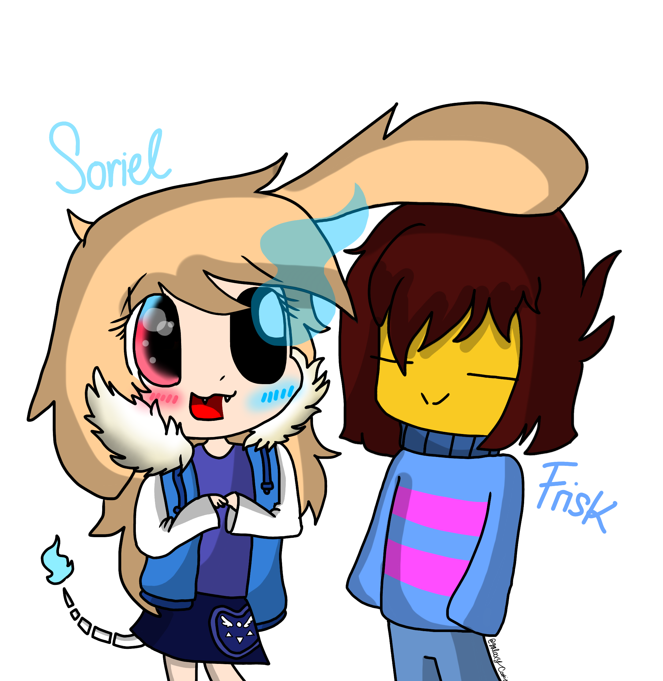 Soriel and Frisk - ibisPaint