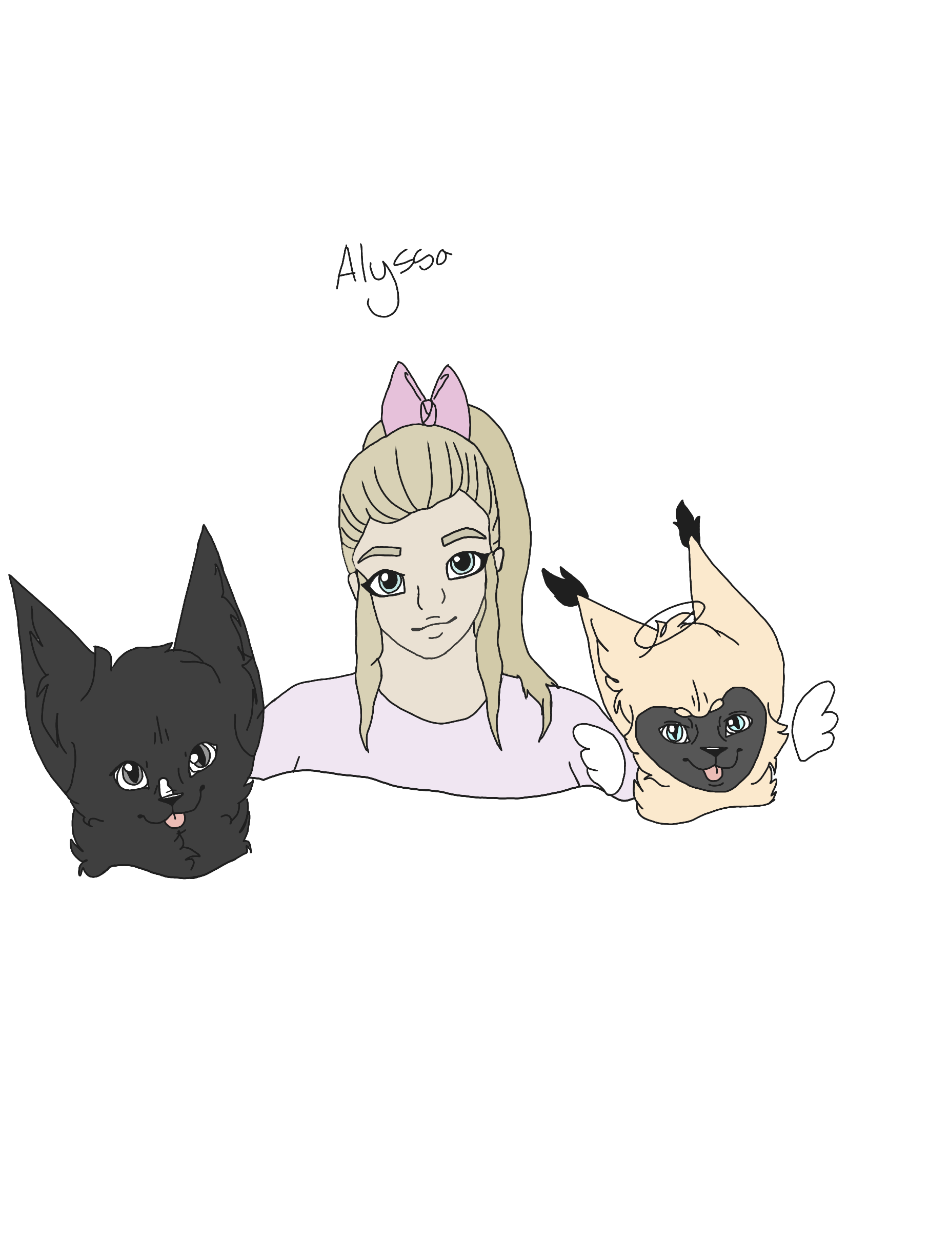 Alyssa and her baby’s - ibisPaint