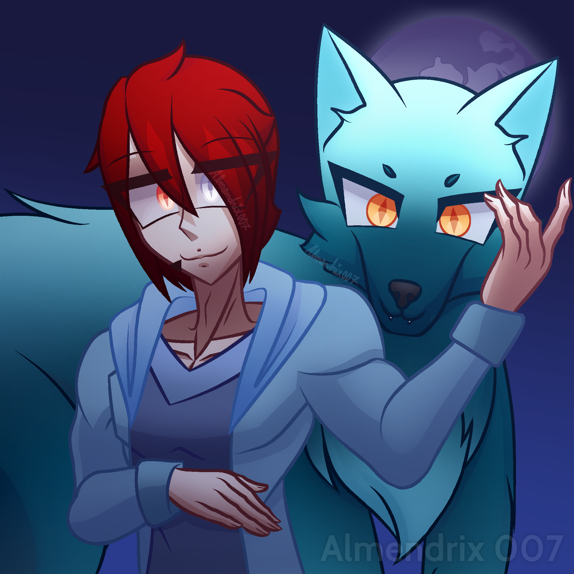 John Hiuga y Nori wildwolf - ibisPaint